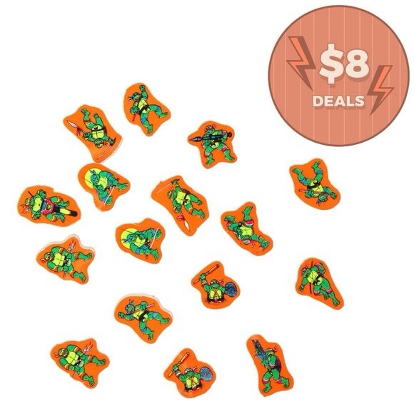Other | Vintage Teenage Mutant Ninja Turtles Stickers Neon 9s Tmnt ...